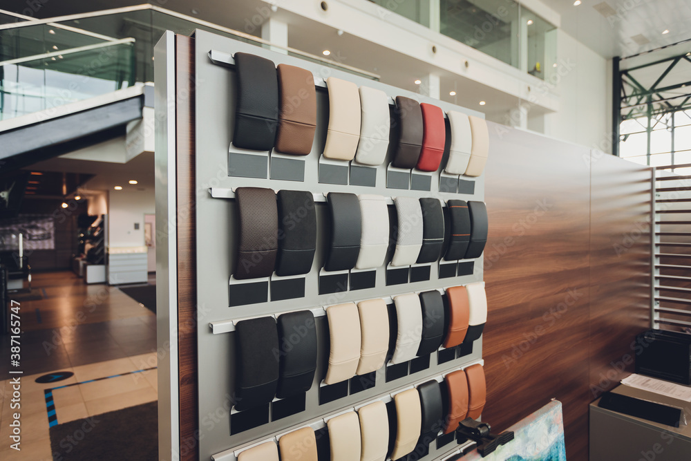 background palette for choosing the colors of the new car dealership ...