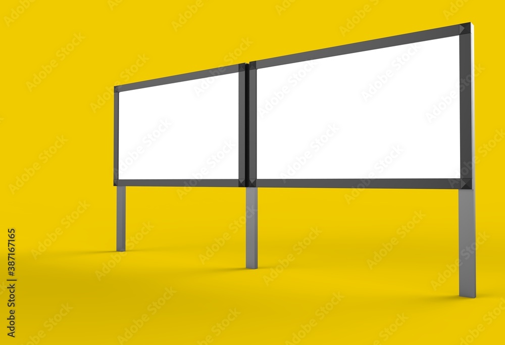 Empty billboard. You can use it to test your billboard work. Stock ...