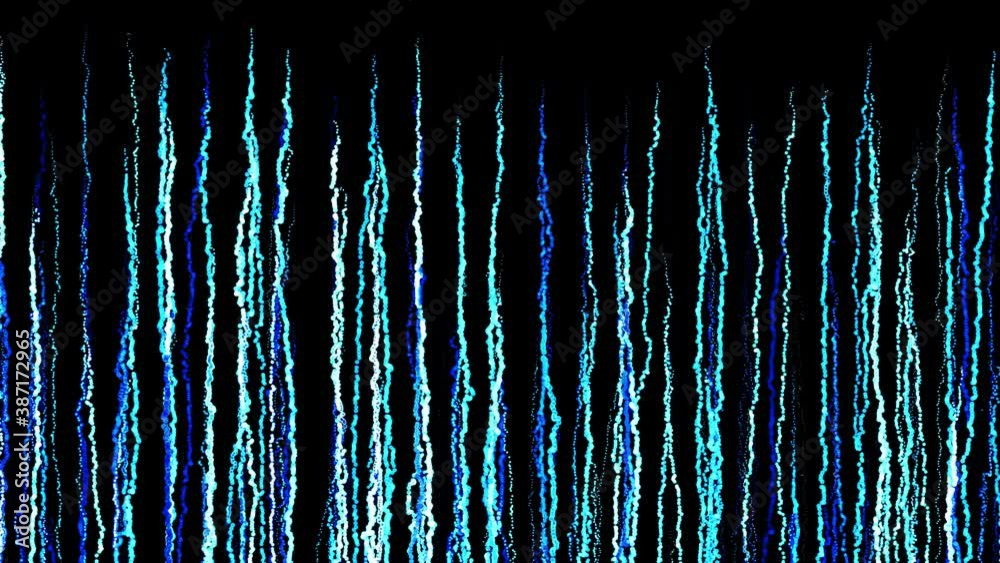 Abstract creative looped bg with curled lines like blue trails on ...