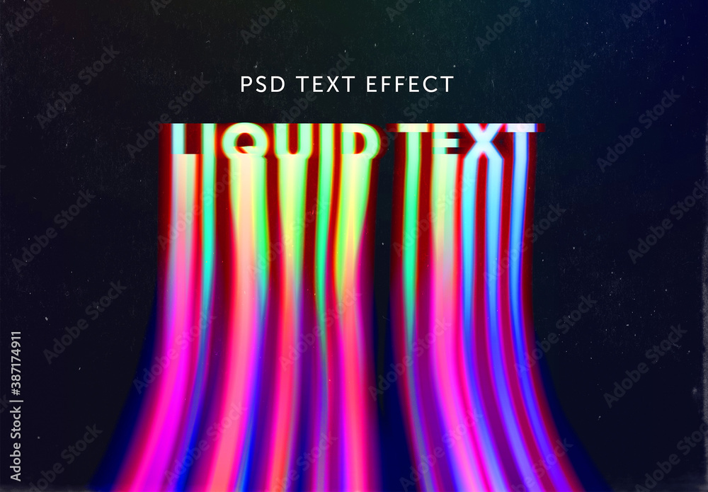 Liquid Color Text Effect Stock Template | Adobe Stock