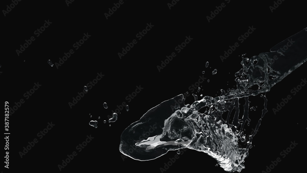 abstract transparent water splash overlay explosion crown shape on ...