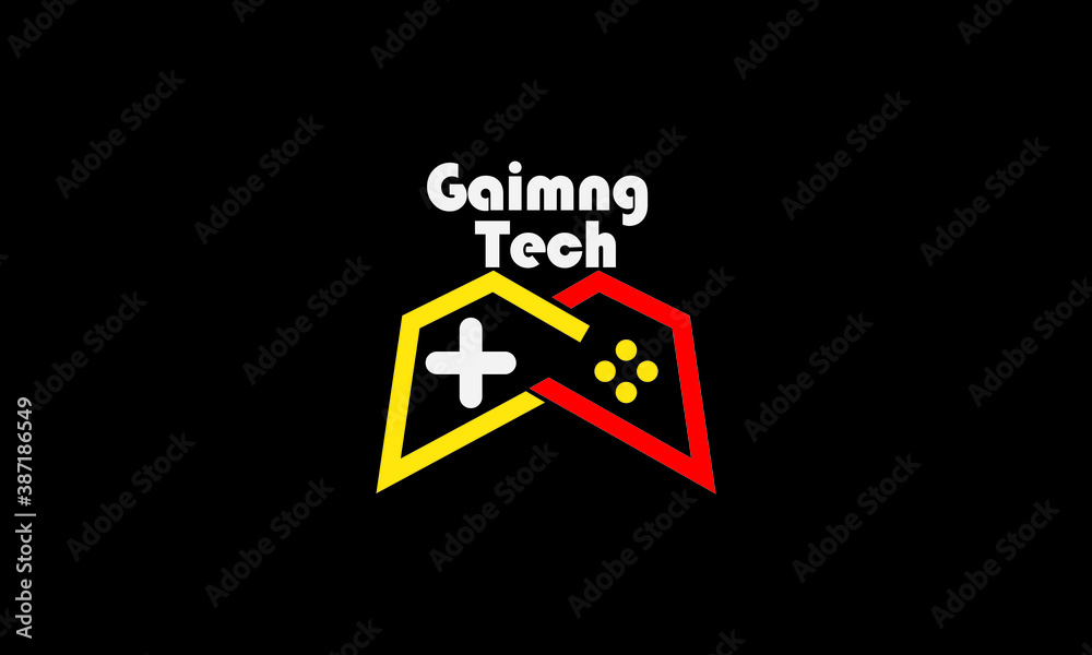 Gaming control logo design vector. Gamer illustration for sport team ...