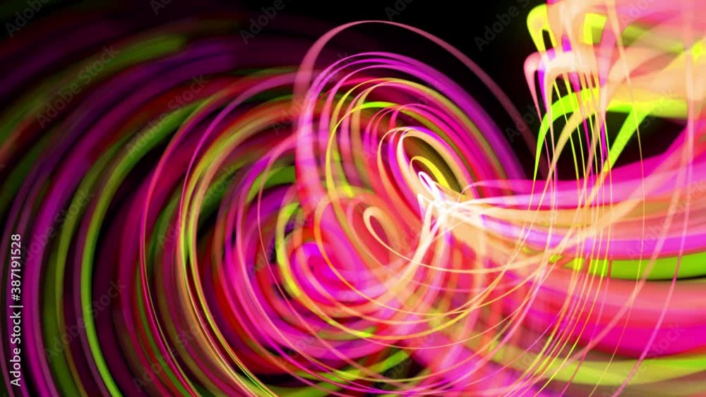 Light flow bg in 4k. Abstract looped background with light trails ...