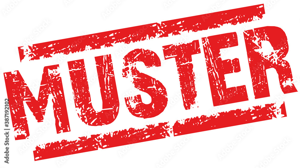 Stempel MUSTER Stock Illustration | Adobe Stock