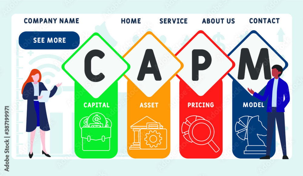 Vector website design template . CAPM - capital asset pricing model ...