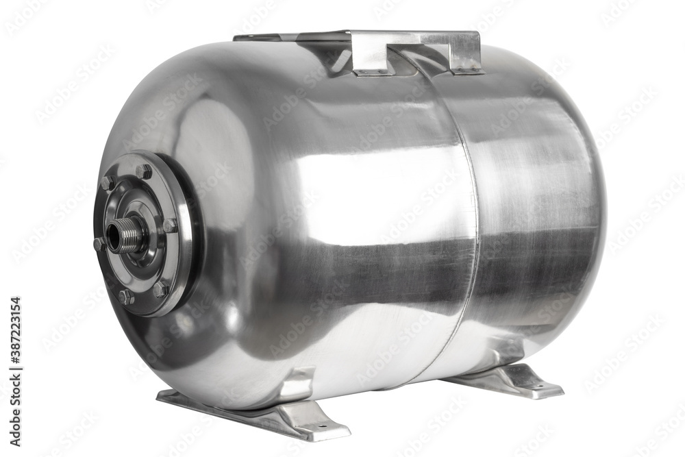Stainless steel expansion tank for a pump station. Pump booster ...