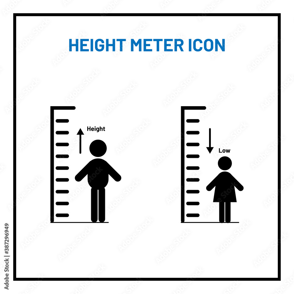 height people icon isolated sign symbol vector illustration - black ...