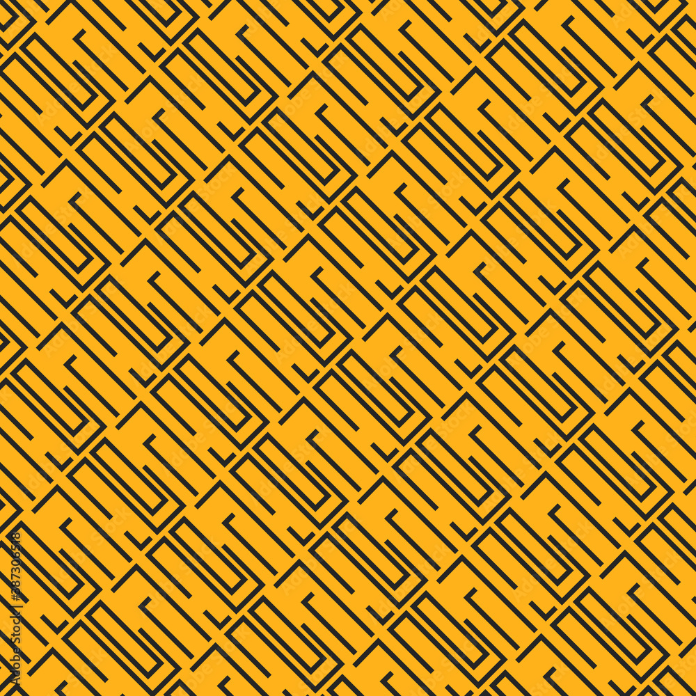 stock vector seamless inverse black and yellow ethnic op art tribal ...