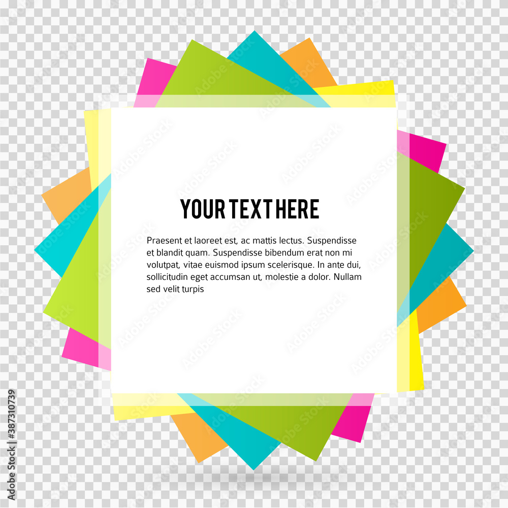 Abstract geometric frame border background. Design elements for cover ...