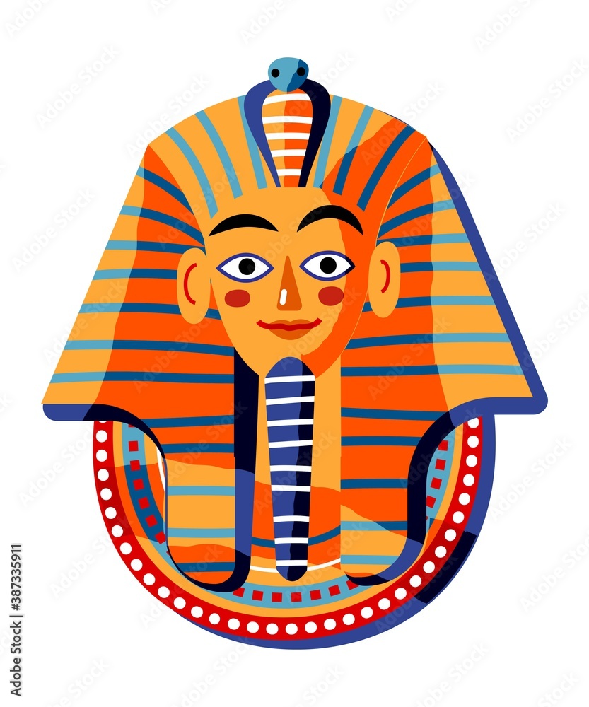 Ancient Egypt pharaoh statue. Egyptian art history symbol and god ...