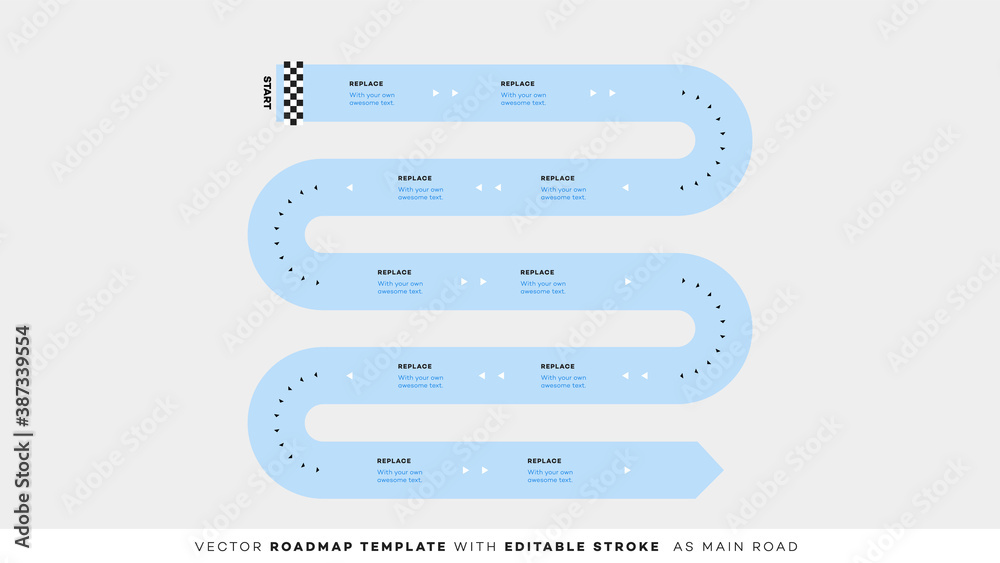 Poster Infographic Timeline With Editable Strokes – Tableau | Europosters