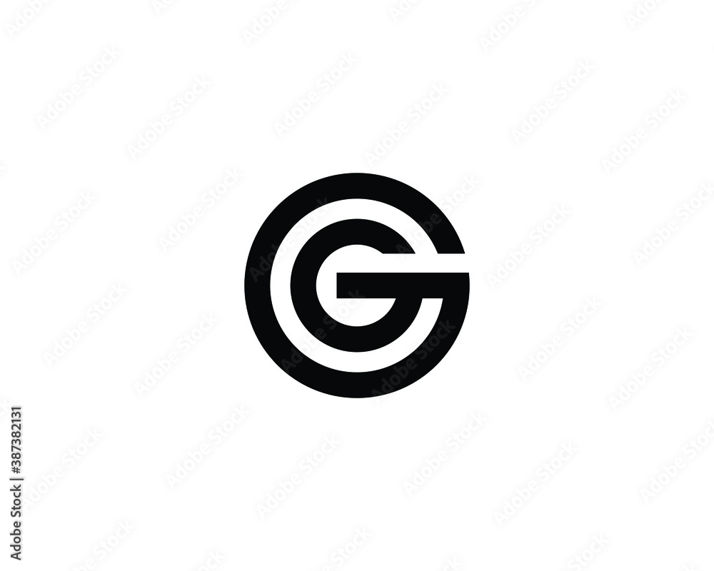 G GG LETTER LOGO DESIGN VECTOR TEMPLATE. G GG LOGO DESIGN. Stock Vector ...