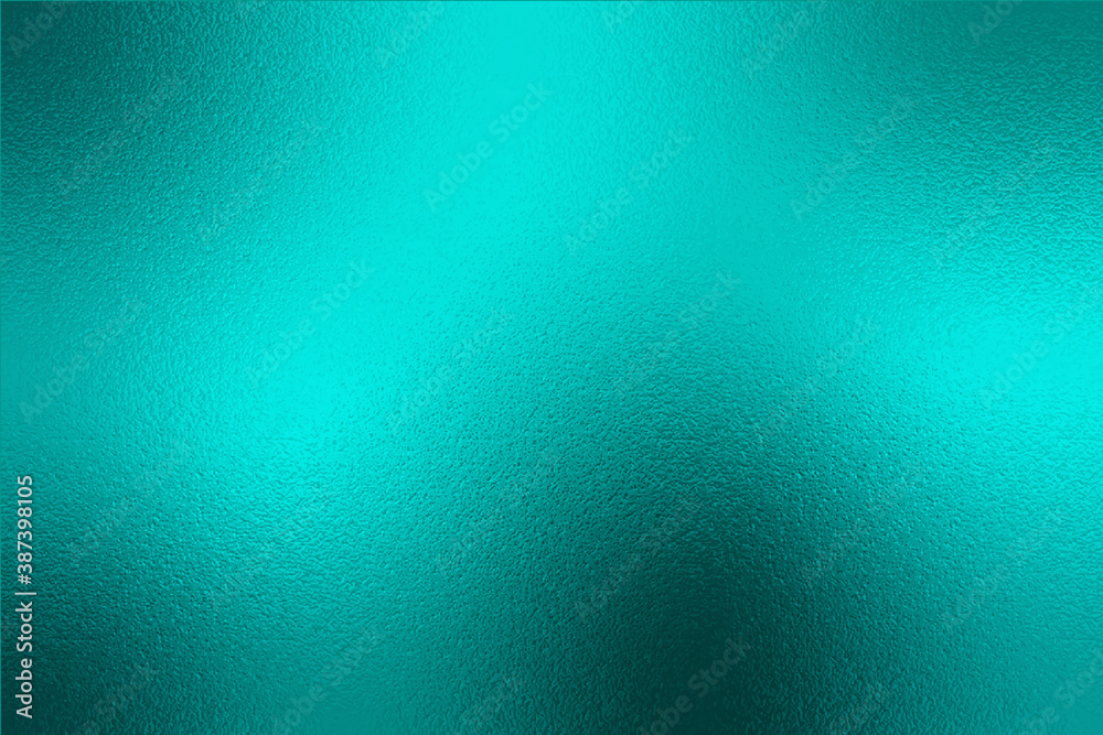 Metallic effect foil. Teal background. Turquoise sparkle texture. Cyan ...