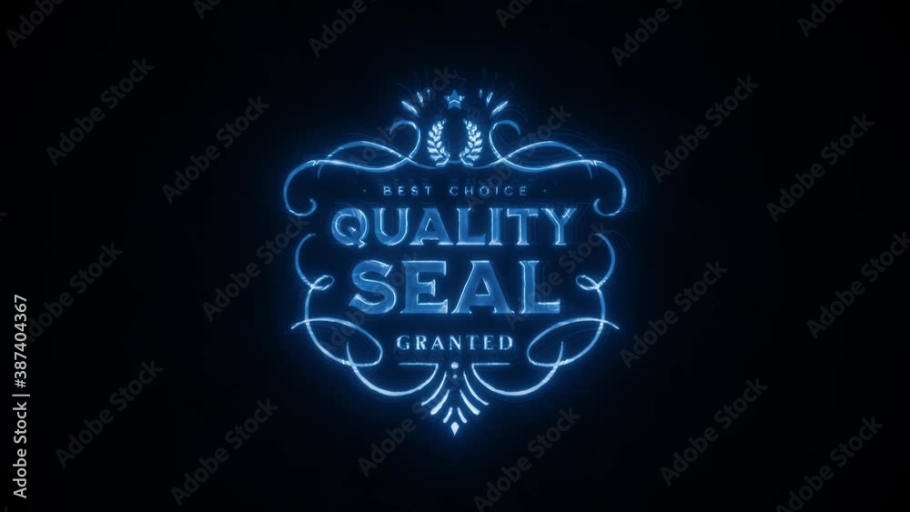 Cyber Electronics Awards Badge Seal With Texture Animation/ 4k ...