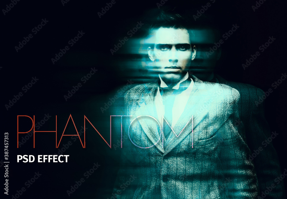 Ghosting Effect Mockup Stock Template | Adobe Stock