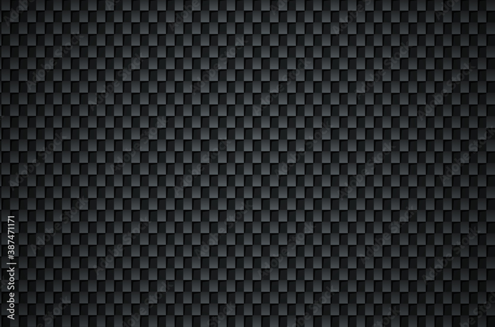 Vector black carbon fiber seamless background. Abstract cloth material ...
