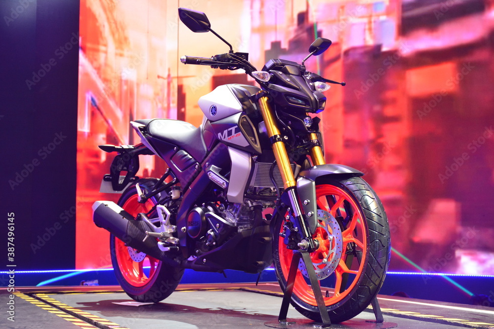 Yamaha mt15 motorcycle in Pasay, Philippines Stock Photo | Adobe Stock