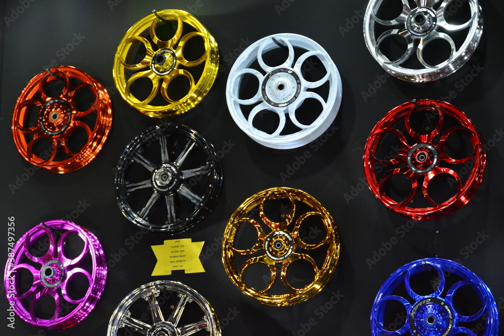 X speed motorcycle rims in Pasay, Philippines Stock Photo | Adobe Stock