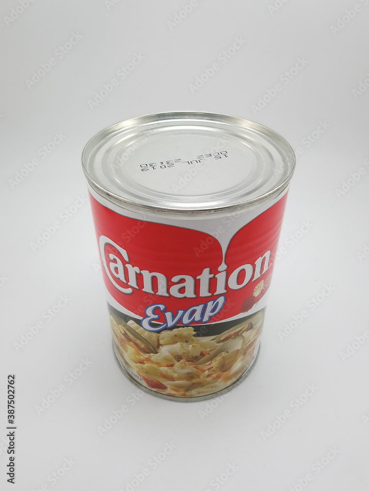 Carnation evaporated milk can Stock Photo | Adobe Stock