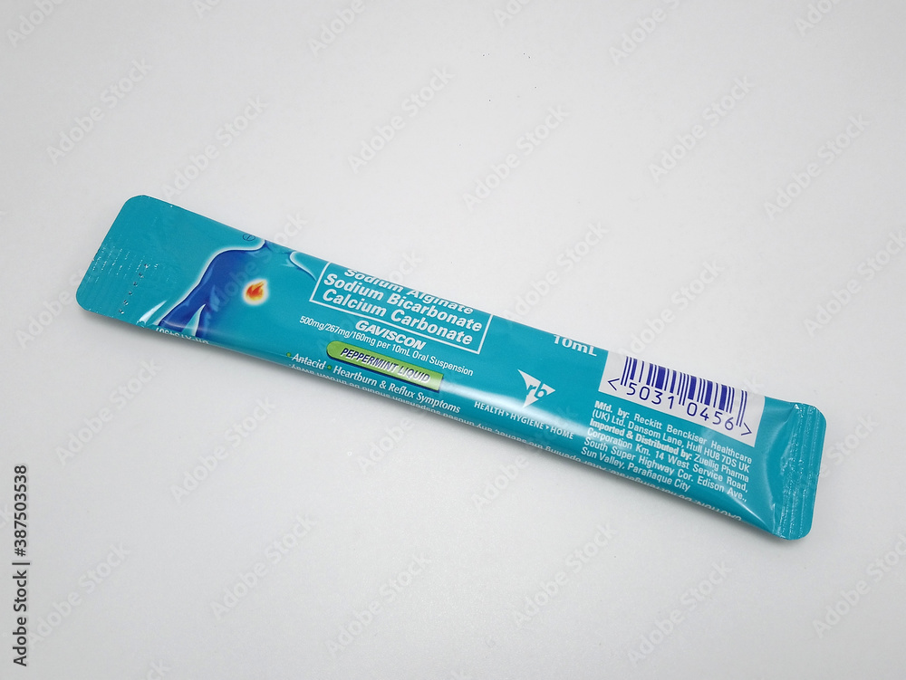 Gaviscon peppermint liquid sodium alginate, sodium bicarbonate, calcium ...