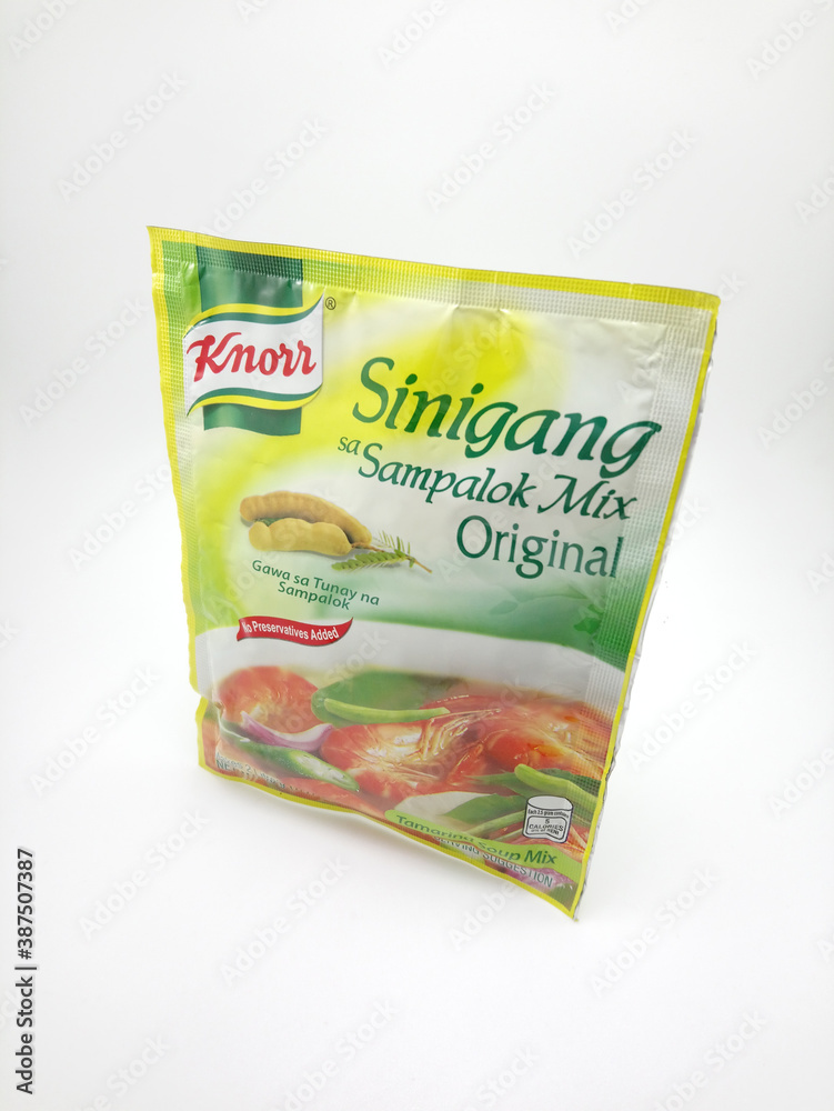 Knorr Filipino sour soup with tamarind (Sinigang sa sampalok) mix original Stock Photo | Adobe Stock