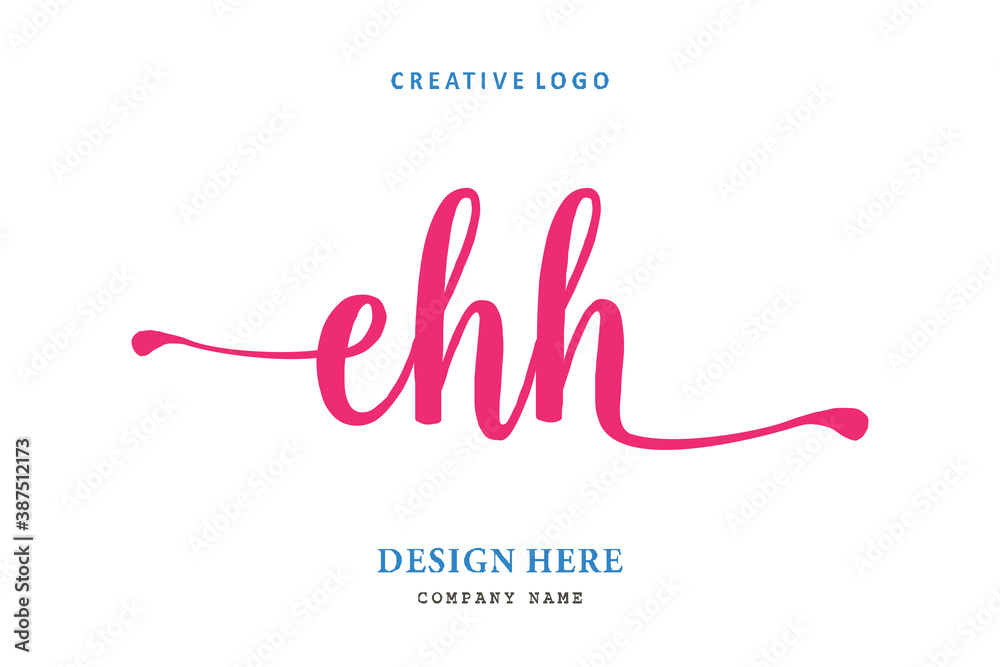 EHH font arrangement logo is simple, easy to understand and ...