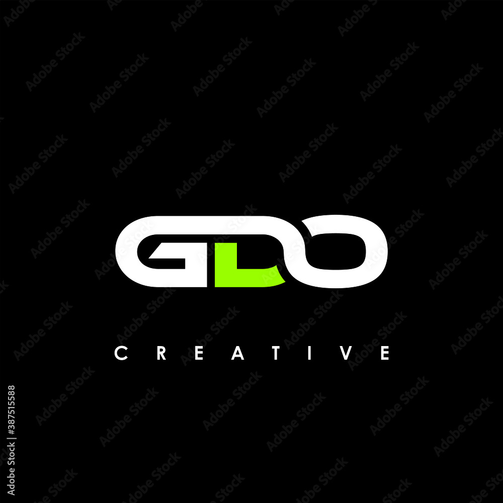 GDO Letter Initial Logo Design Template Vector Illustration Stock ...