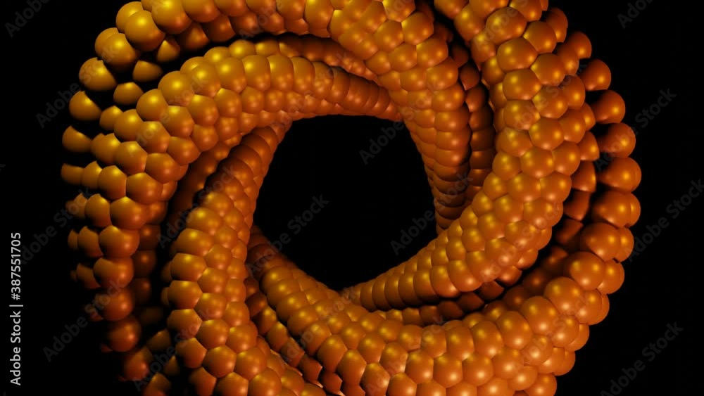 Vidéo Stock Abstract futuristic corn seeds pattern, Moving dark ...