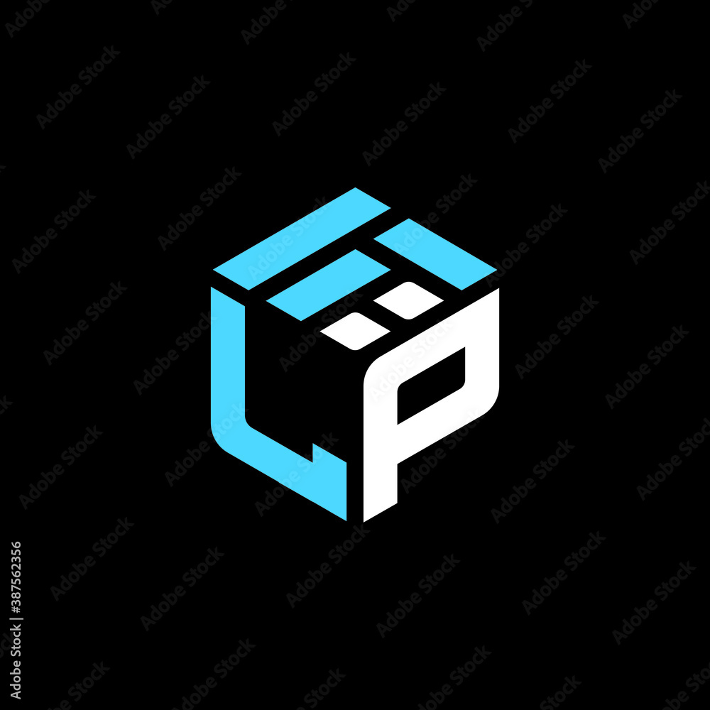 LP Letter Modern Event Logo and Icon Vector Editable and Favicon for ...