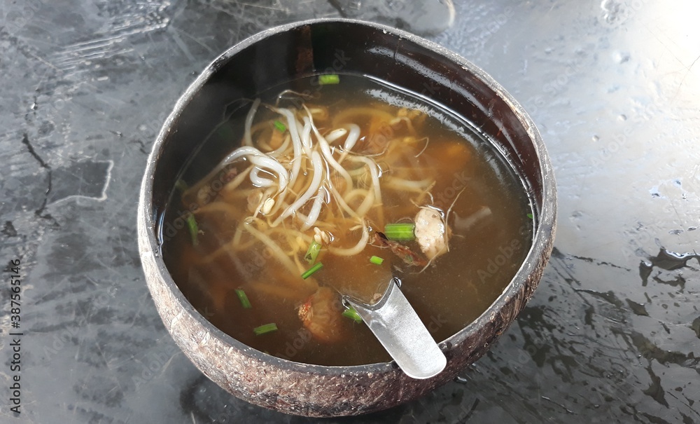 soto food traditional from indonesia atau soto batok Photos | Adobe Stock