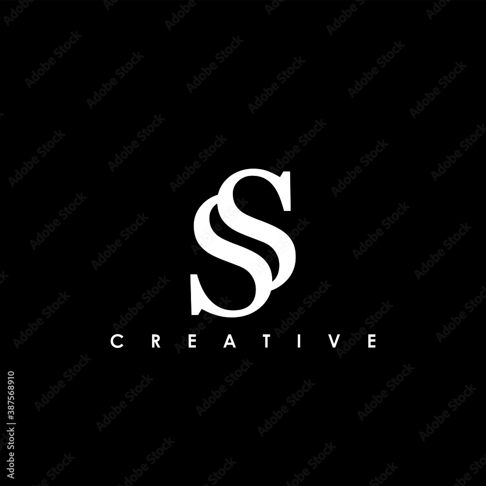 SS Letter Initial Logo Design Template Vector Illustration Stock Vector ...