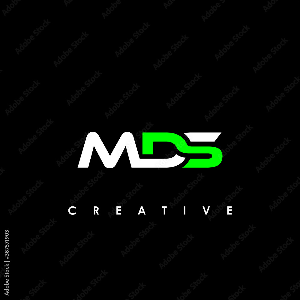 MDS Letter Initial Logo Design Template Vector Illustration Stock ...