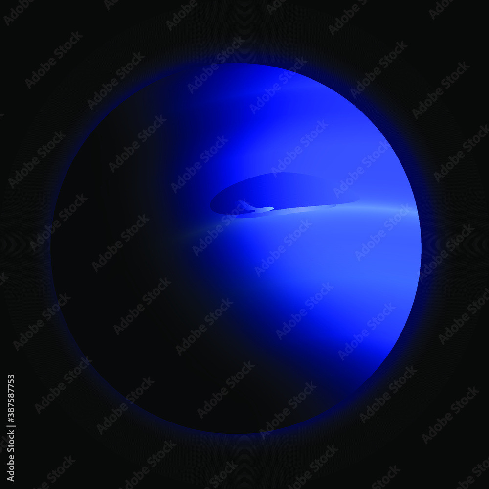 Neptune. The eighth coldest planet in the solar system. Vector ...