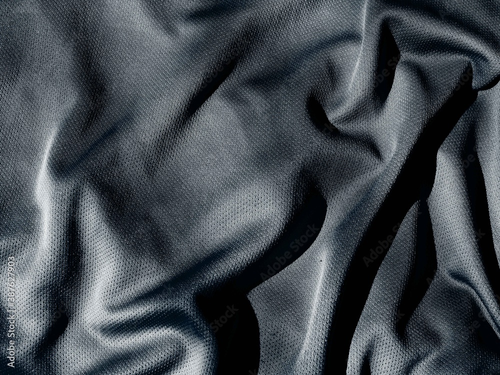 Wavy Fabric Texture. Black Fabric Texture Closeup Stock Photo | Adobe Stock