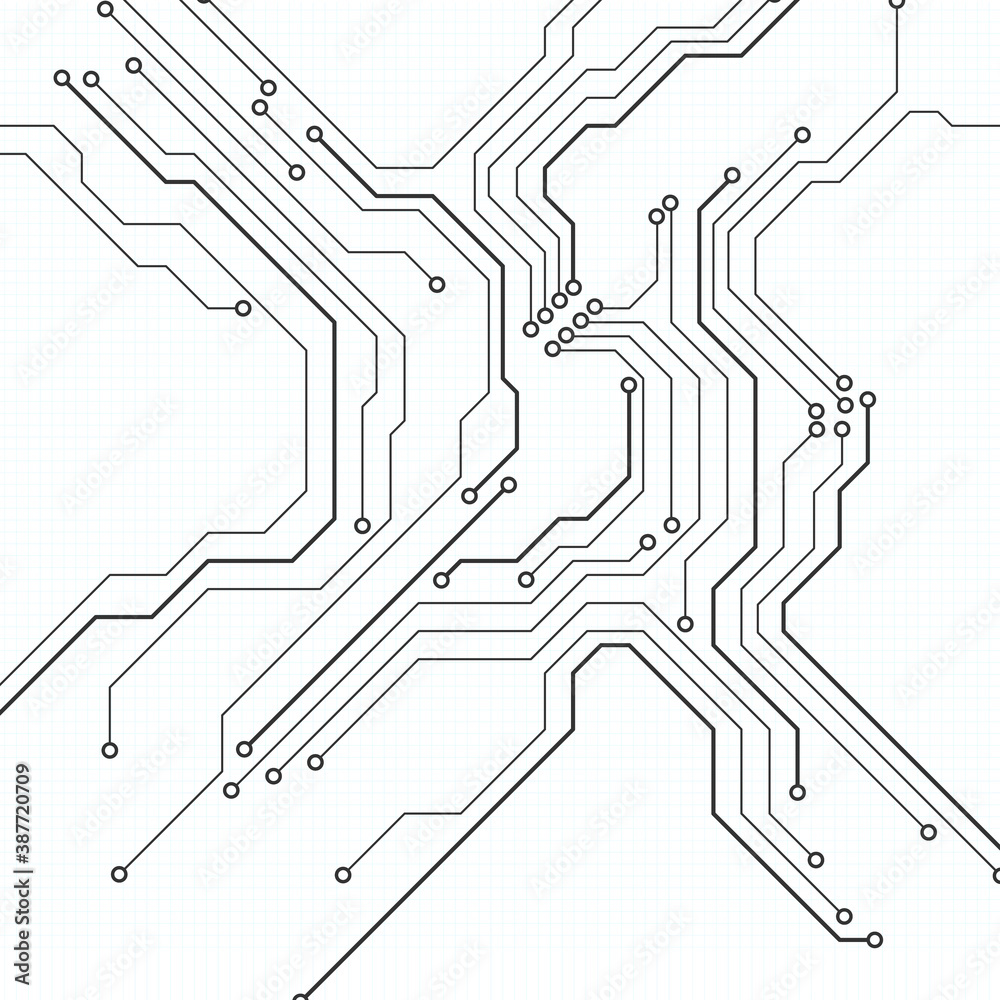 Circuit Board Technology Electronic Scheme Pattern Abstract Background ...