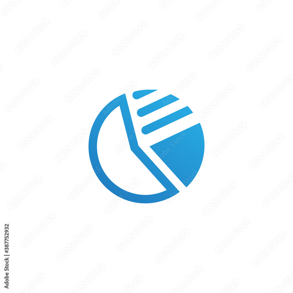 Analytics logo - data business technology finance information graph ...