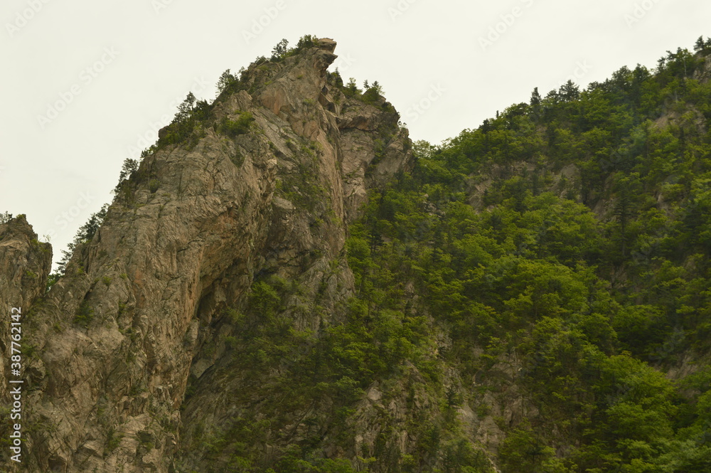 Climbing Seoraksan mountain in the Taebaek mountain range in the ...