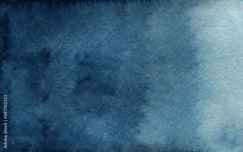Navy blue watercolor and paper texture in good quality. Flowing paint ...