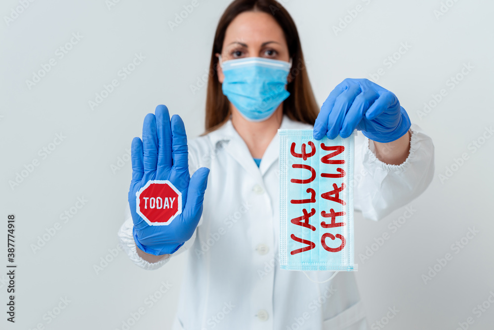 Word writing text Value Chain. Business photo showcasing Business ...