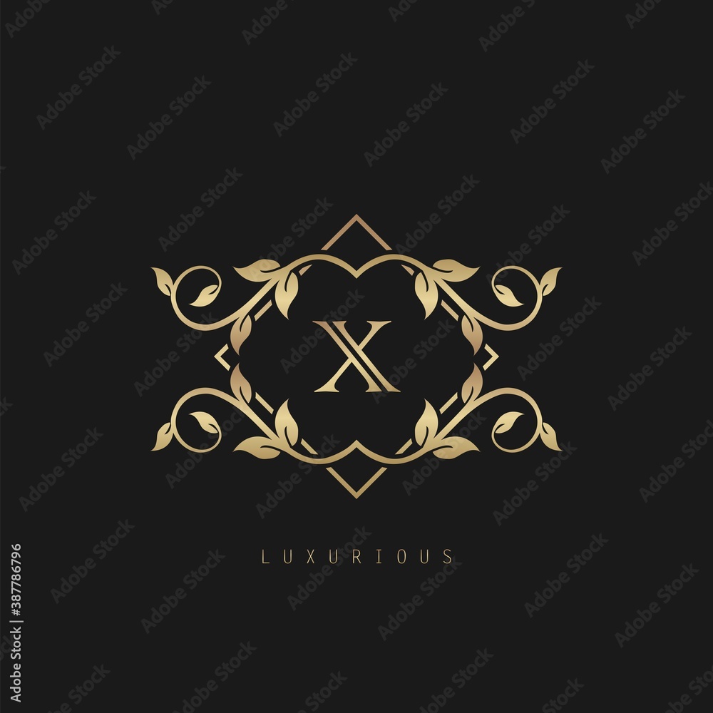 Classic Vintage Letter X logo. Vector logo design concept classic ...