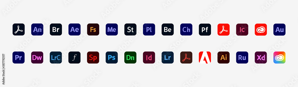 Adobe Products: Acrobat, Bridge, After Effects, Stock, Illustrator ...