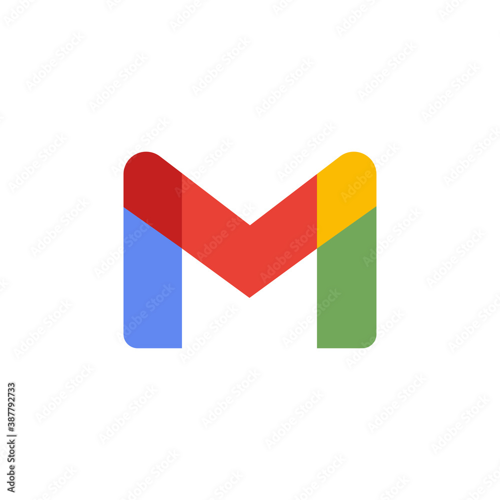 Gmail logo. Google LLC. Apps from Google. Official logotypes of Google ...