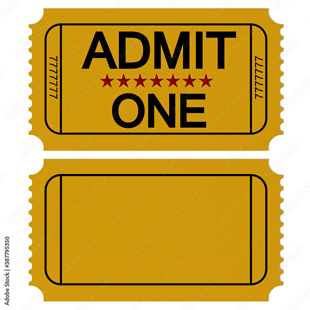 Ticket Stock Illustration | Adobe Stock