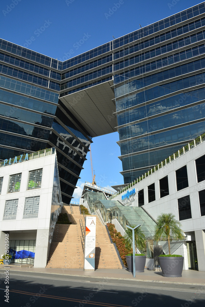 Two Ecom center building facade in Pasay, Philippines Stock Photo ...