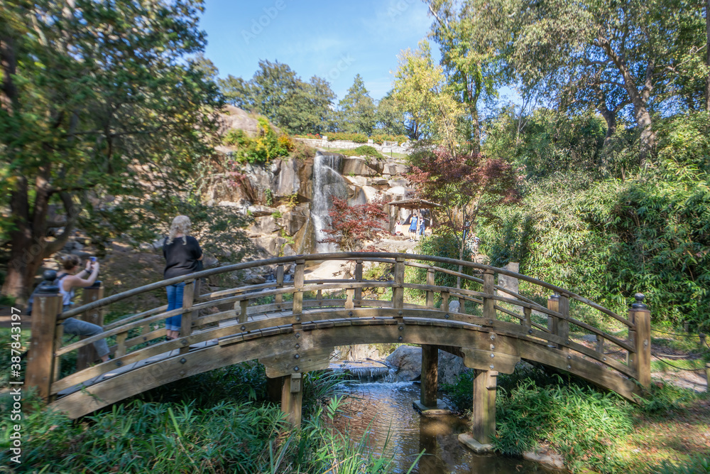 Beautiful sunny fall day at Maymont park in Richmond, Virginia with ...