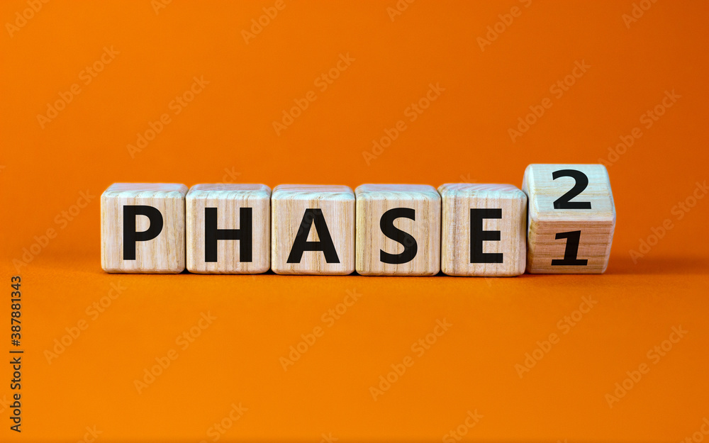Time for Phase 2. Turntd a cube and changed the word 'Phase 1' to ...