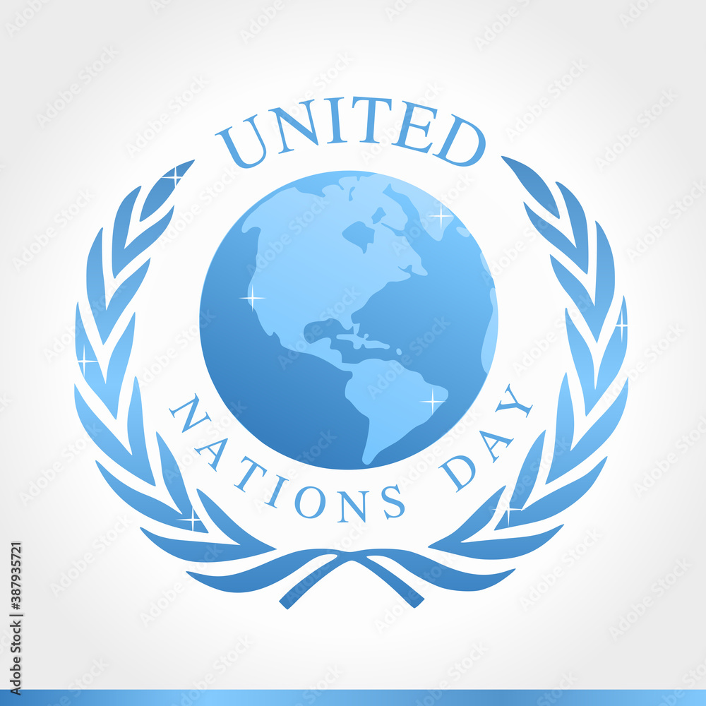 vector graphic of united nations day good for united nations day ...