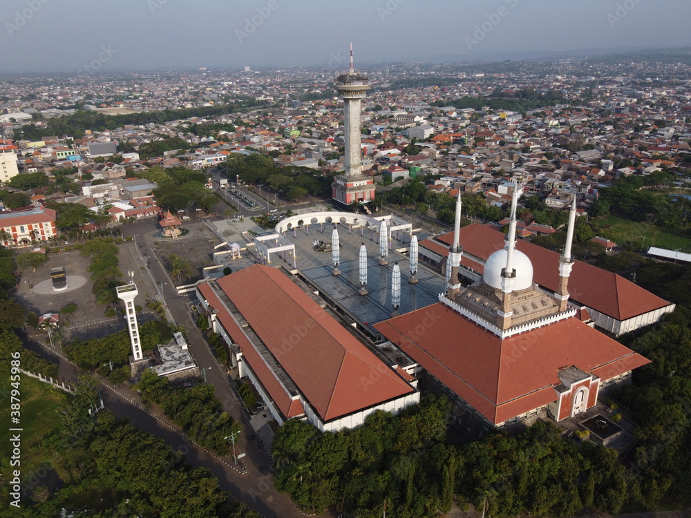 the grandeur of the Great Mosque of Central Java, Semarang Indonesia ...