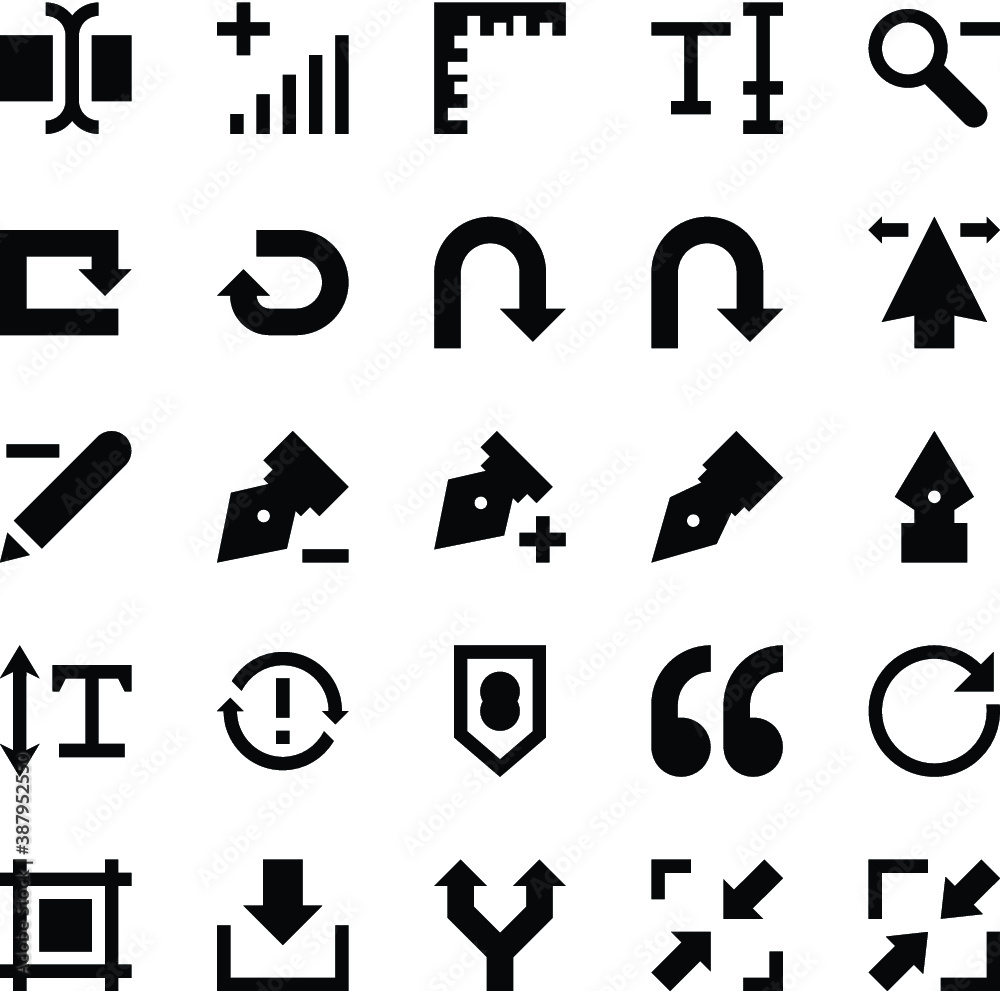 Selection, Cursors, Resize, Move, Controls and Navigation Arrows Vector ...