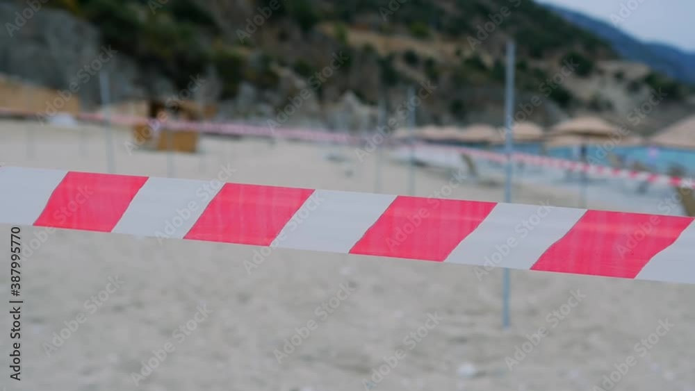 Empty beaches during isolation due to the COVID-19 (coronavirus ...